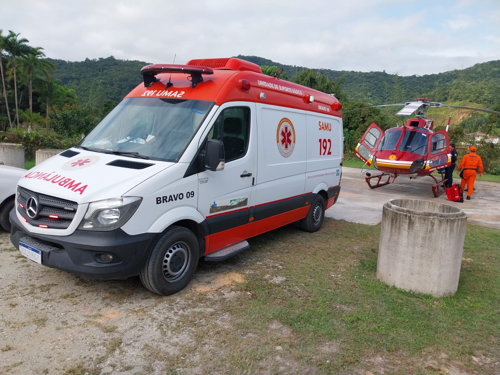 HelicÓptero Arcanjo Realiza TransferÊncia De EmergÊncia Em Nova Trento